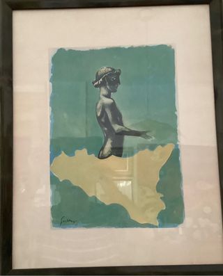 Bella litografia di Renato Guttuso