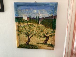 Magnifico naif di paesaggio siciliano