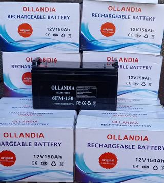 Batteria 12 vl 150 ah per kit fotovoltaico pannell