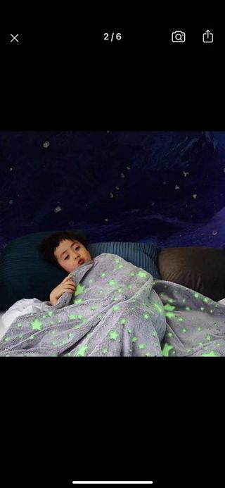 plaid con stelle luminose