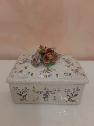 Scatola in ceramica vintage anni 70