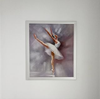 Quadro ballerina con cornice