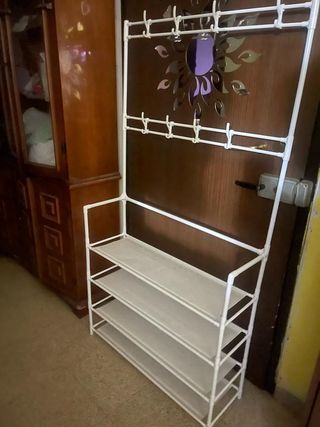 Scarpiera spaziosa bianca