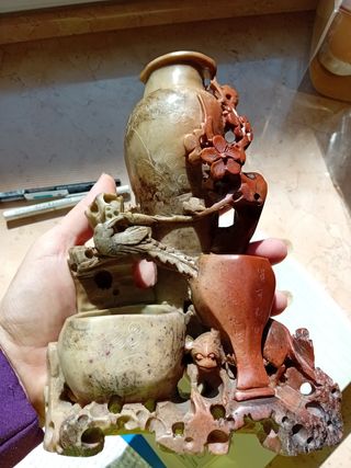 Scultura pietra saponaria orientale