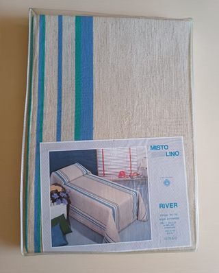 2 copriletto singolo in misto lino