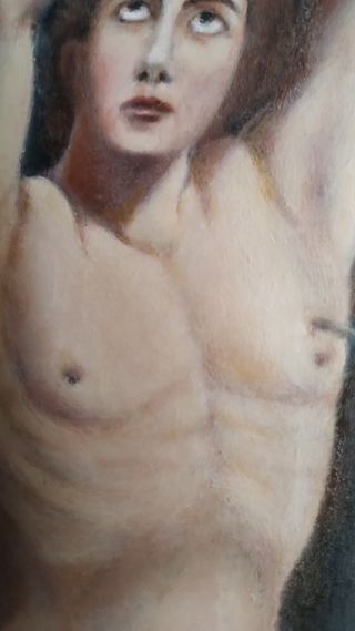 Dipinto olio firmato • San Sebastiano