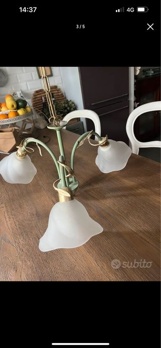 lampadario a tre campane