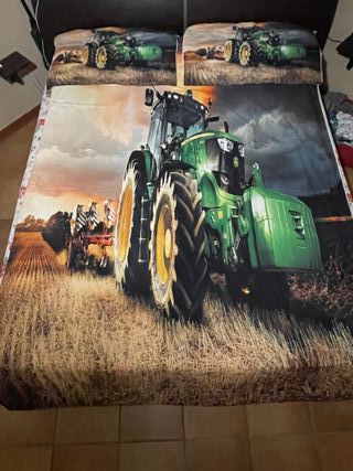 Copripiumino e federe Trattore 155 x 220 cm