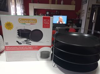 Set 4 vassoi x pizza Guardini