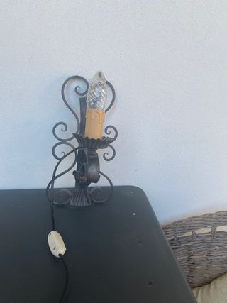 lampada in ferro battuto