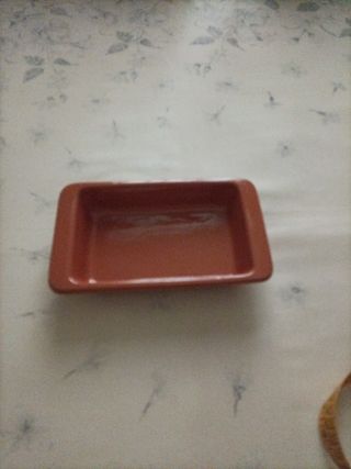 Mini Pirofila terracotta rettangolare