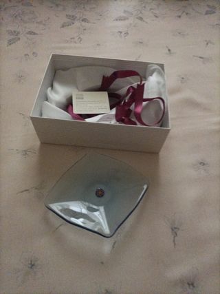 Posacenere in vetro con murrina