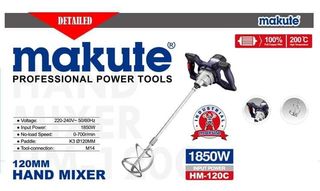 Makute Mixer miscelatore manuale elettrico per mal