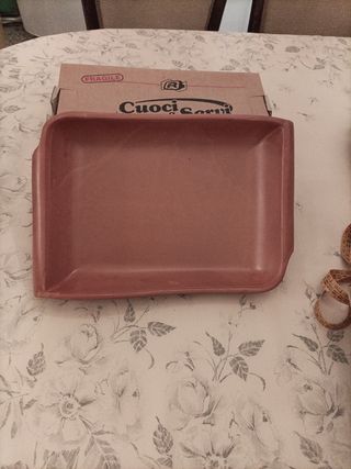 Maxi teglia rettangolare in terracotta