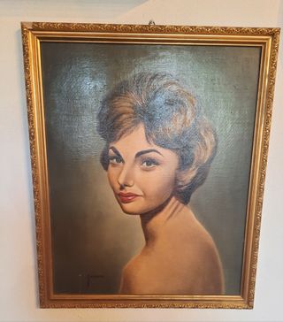 Quadro a olio lollobrigida, Elio Guerra