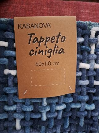 Tappeto bagno ciniglia 60 x 110 cm