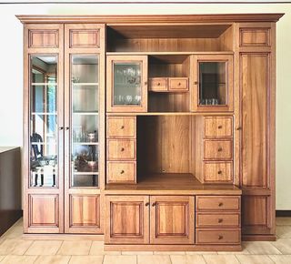 Parete attrezzata mobile salotto stile classico