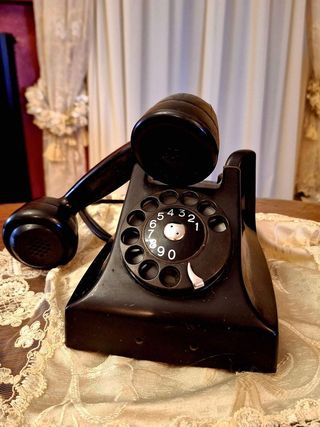 telefono in bachelite a disco fatme roma ericsson
