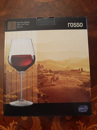 2 calici in cristallo di Boemia NUOVI