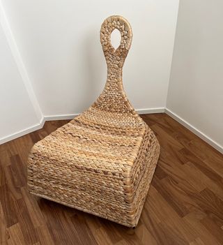 Sedia dondolo vimini Ikea