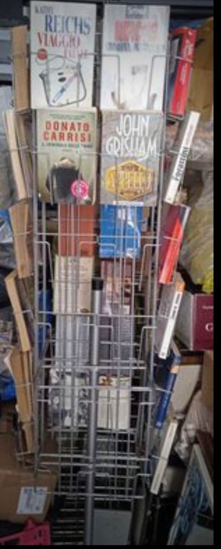 Carrello porta libri, cartoline e ecc