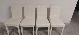 Sedie da tavolo bianche