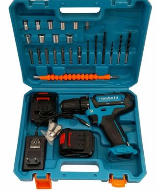 Trapano avvitatore a doppia batteria litio 18V 2Ah