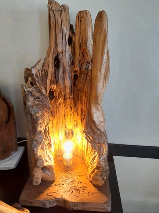 Lampada legno