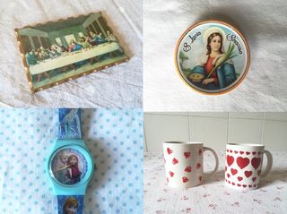SET 4 pezzi oggettistica varia per casa