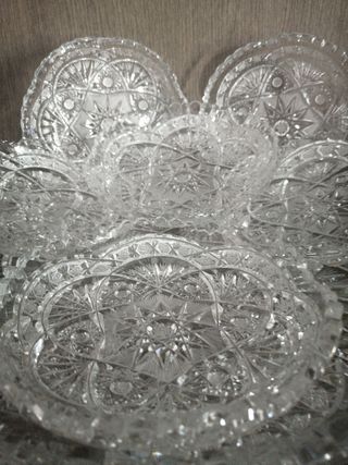 Servizio antipasto in cristallo.