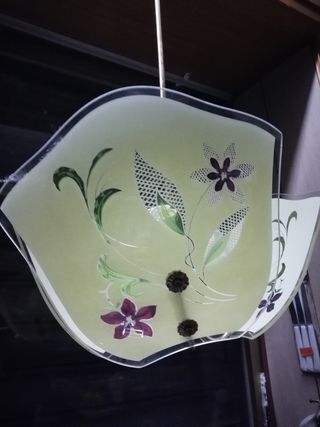 Lampadario vintage vetro