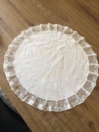 coppia di centrini in lino