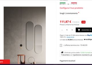 Specchiera Freja Homy DBZN20 NUOVA ancora imballat