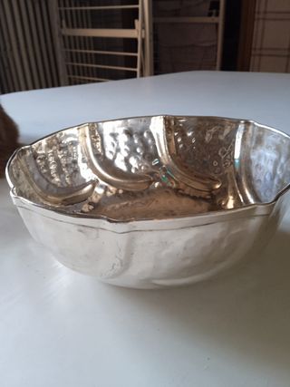 Ciotola ovale argentata vintage
