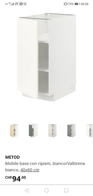 Mobile Ikea ancora imballato