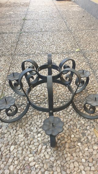 Portacandele ferro battuto