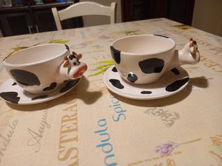 Coppia tazze cappuccino in ceramica