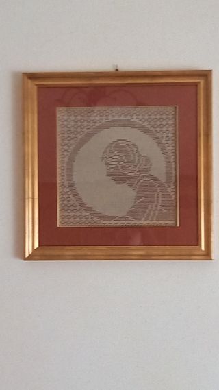 Quadro all'uncinetto