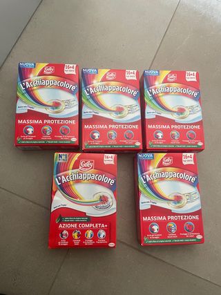 5 pacchi fogli acchiappacolore