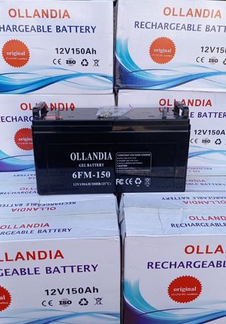 Batteria 12 vl 150 ah per kit fotovoltaico pannell