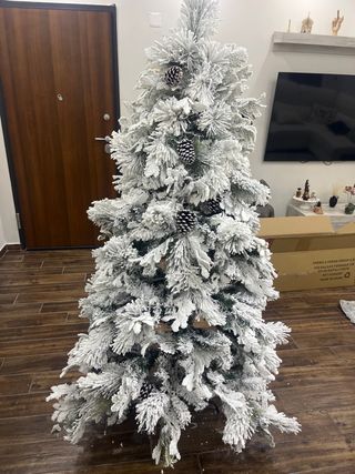 Albero di natale 1.80 innevato  alta qualità