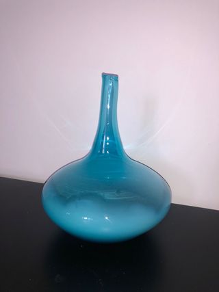 vaso zara home azzurro monofleur