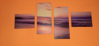 Quadri tramonto sul mare
