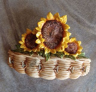 Appendichiavi Girasole in ceramica