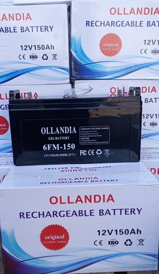 Batteria 12 vl 150 ah per kit fotovoltaico pannell