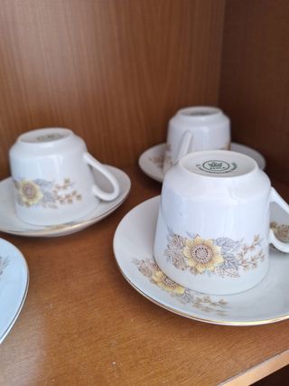 Set caffè porcellana Kahla inizio 900