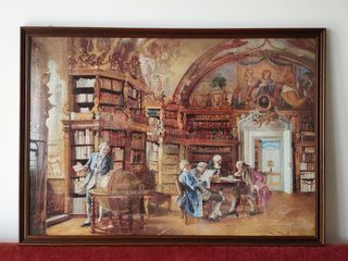 Quadro puzzle biblioteca antica