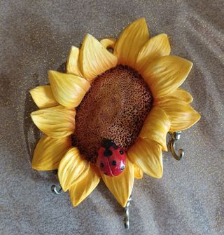 Porta strofinacci Girasole a tre ganci