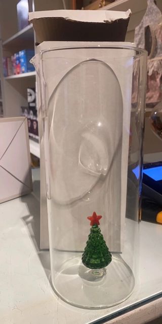 caraffa vetro borosilicato Natale