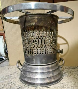 Flambe' silver burner